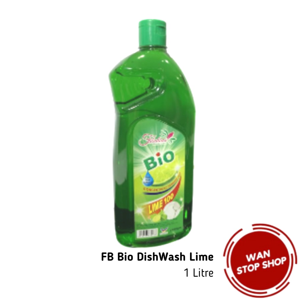FB BIO Dishwash Lime / Lemon 1 Litre Dishwash Liquid Household Cleaning ...