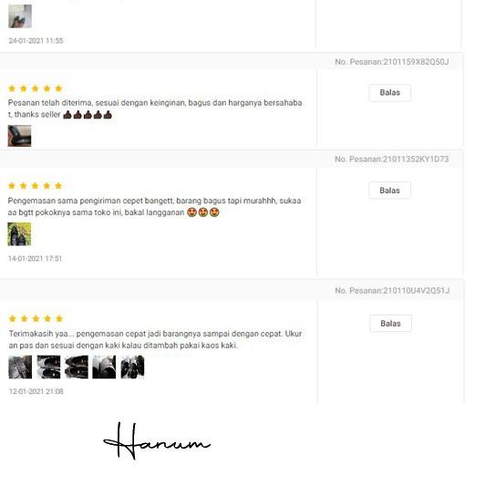 Hanum - Flat Shoes Ballet Shoes For Women Hanum E06 Black Ash Mocha | Shopee Malaysia