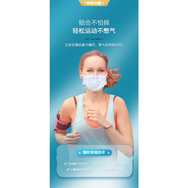 Mask breathing bracket 3D TPE anti-jamming breathing bracket bracket ...