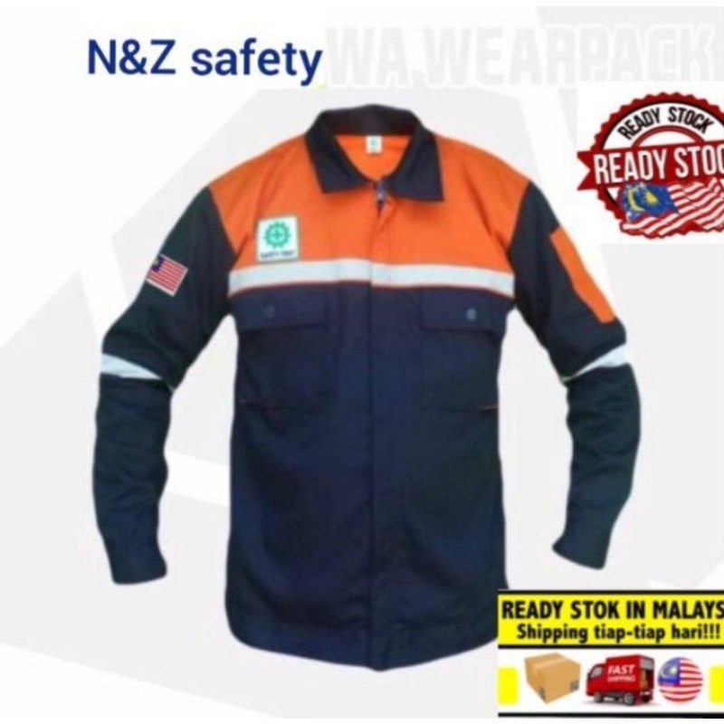 PPE Safety Work Jacket Long Sleeve Workwear Labor Protectionclothing 🇲🇾 ...