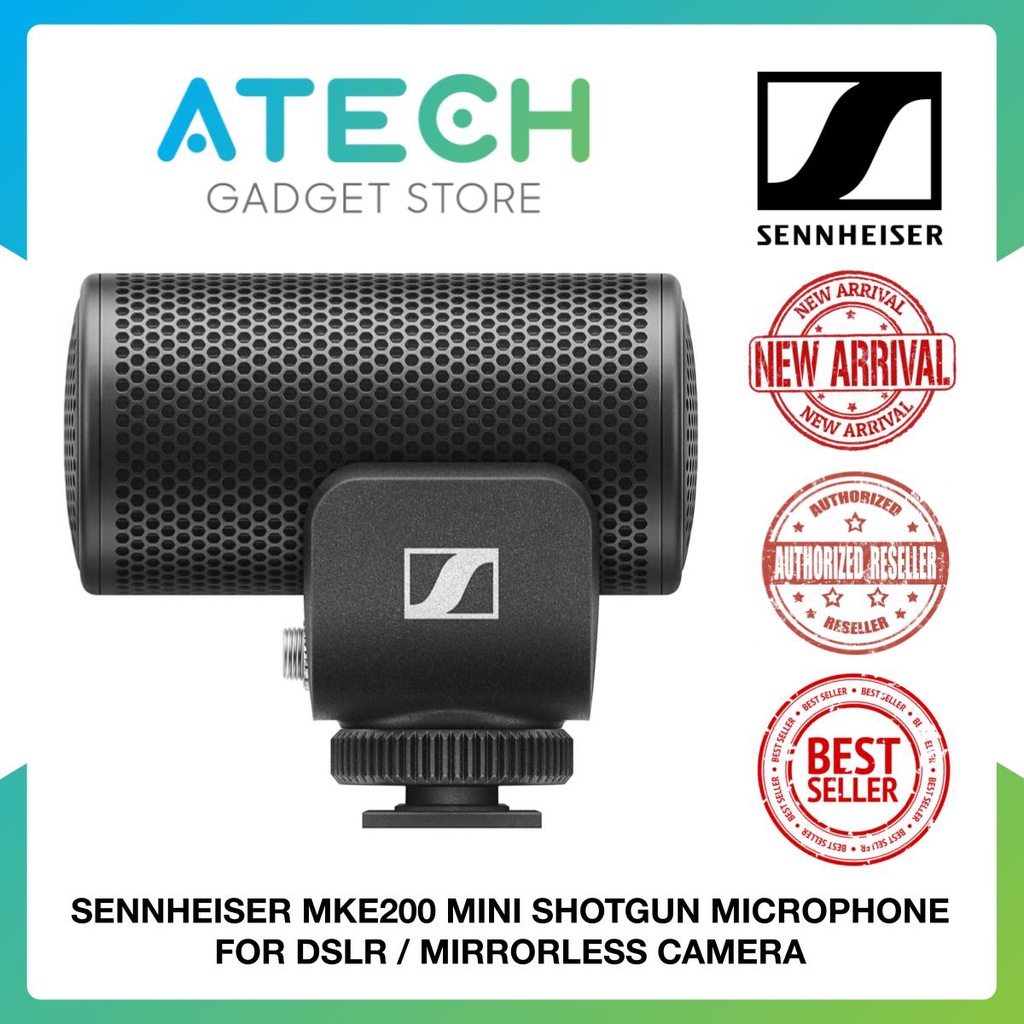 Sennheiser MKE 200 Ultracompact Camera-Mount Directional Microphone ...