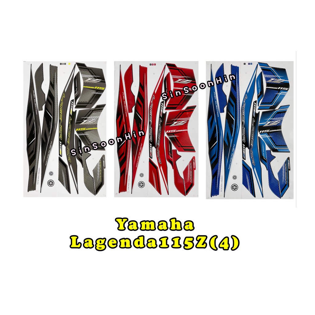 Yamaha LAGENDA115-Z Fi SRL115-Z Fi (4) Body Sticker / Stripe # srl115z ...