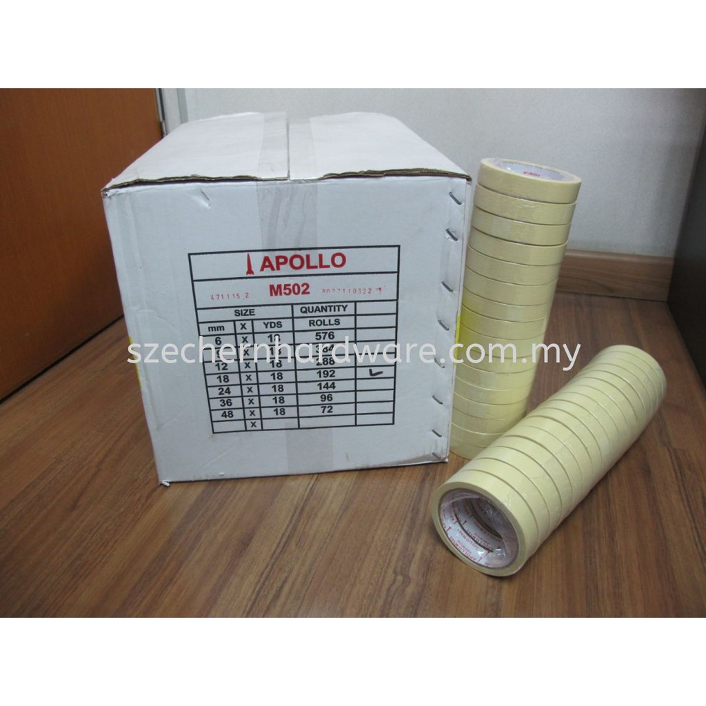 48MM X 12YDS(~11meter) APOLLO MASKING TAPE (M500) | Shopee Malaysia