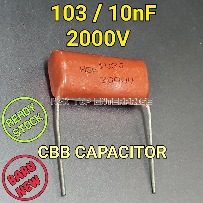 103 / 10nF 2000V CBB CAPACITOR READY STOCK BARU (NEW) | Shopee Malaysia