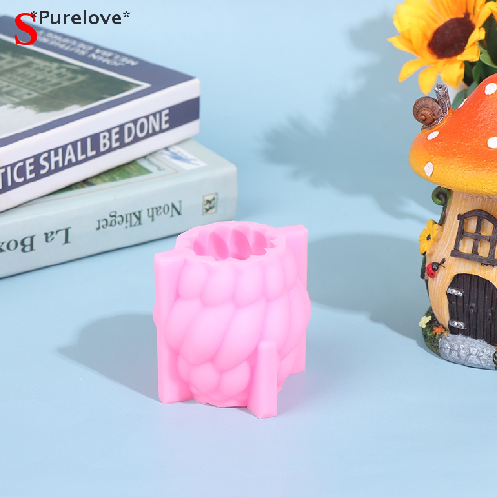 Purelove raindrop shape candle mold swirl aesthetic pillar silicone ...