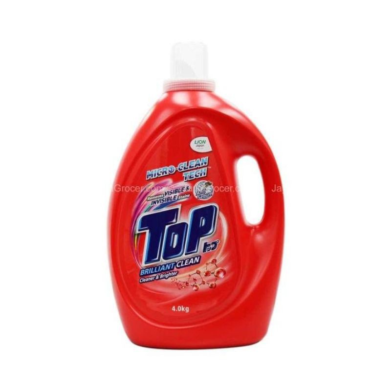 TOP Brilliant Clean Liquid Detergent 4kg (Red) | Shopee Malaysia