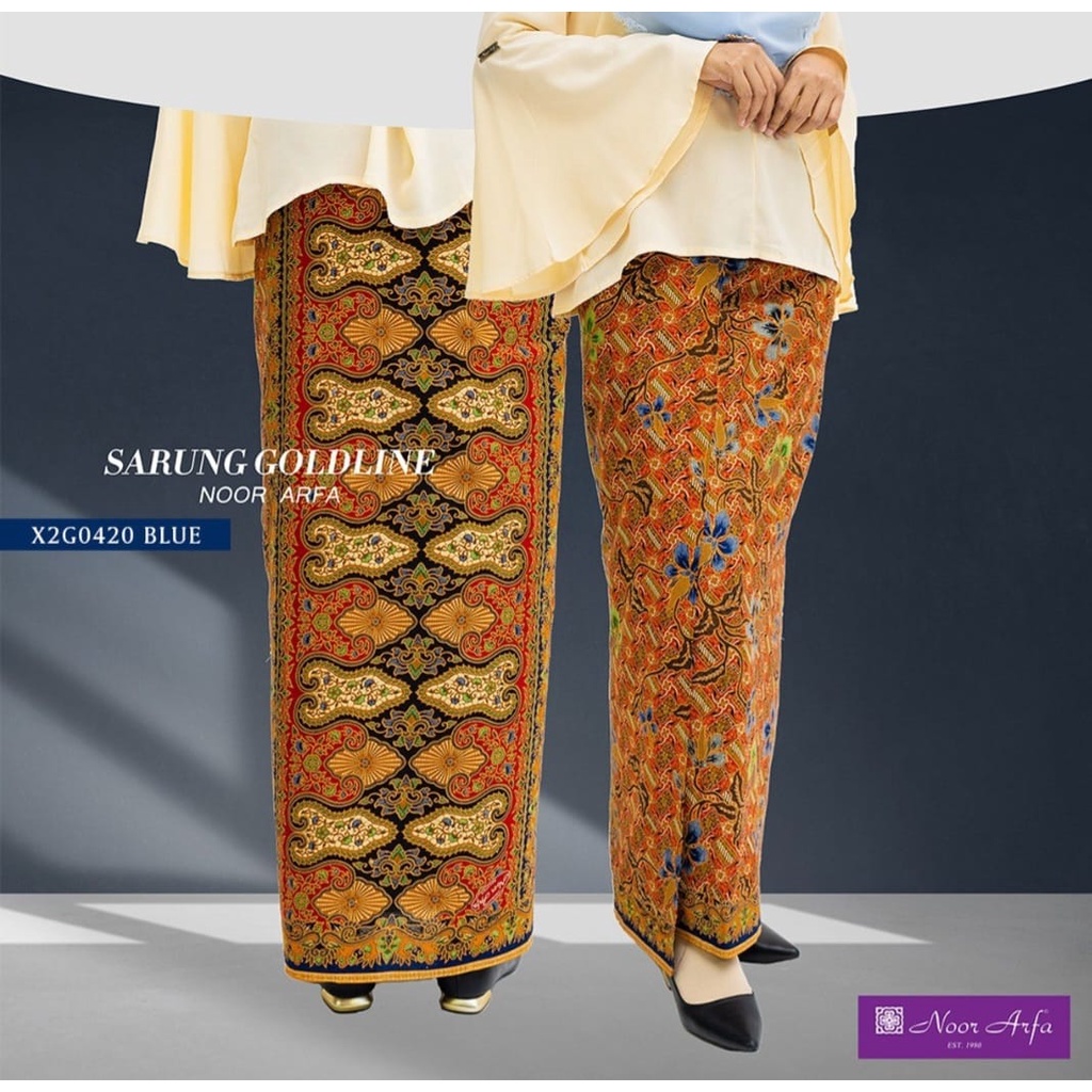 (READY STOCK) BATIK SARUNG GOLDLINE NOOR ARFA BATIK TERENGGANU | Shopee ...