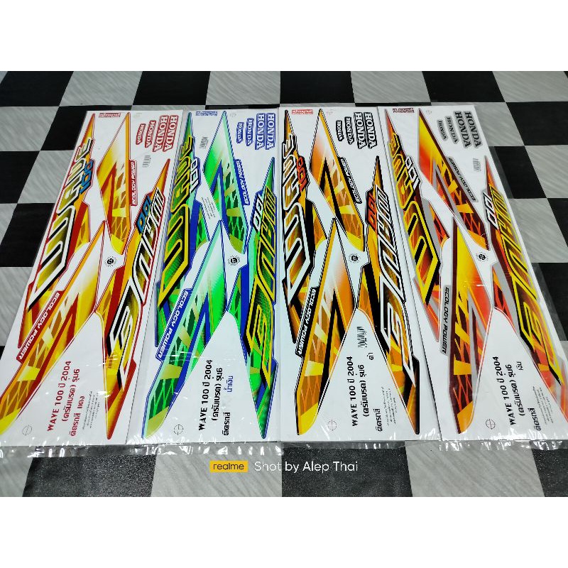 Stripe Honda Wave 100 04 Thailand. Stickers Thailook. (Wave 100 1st ...
