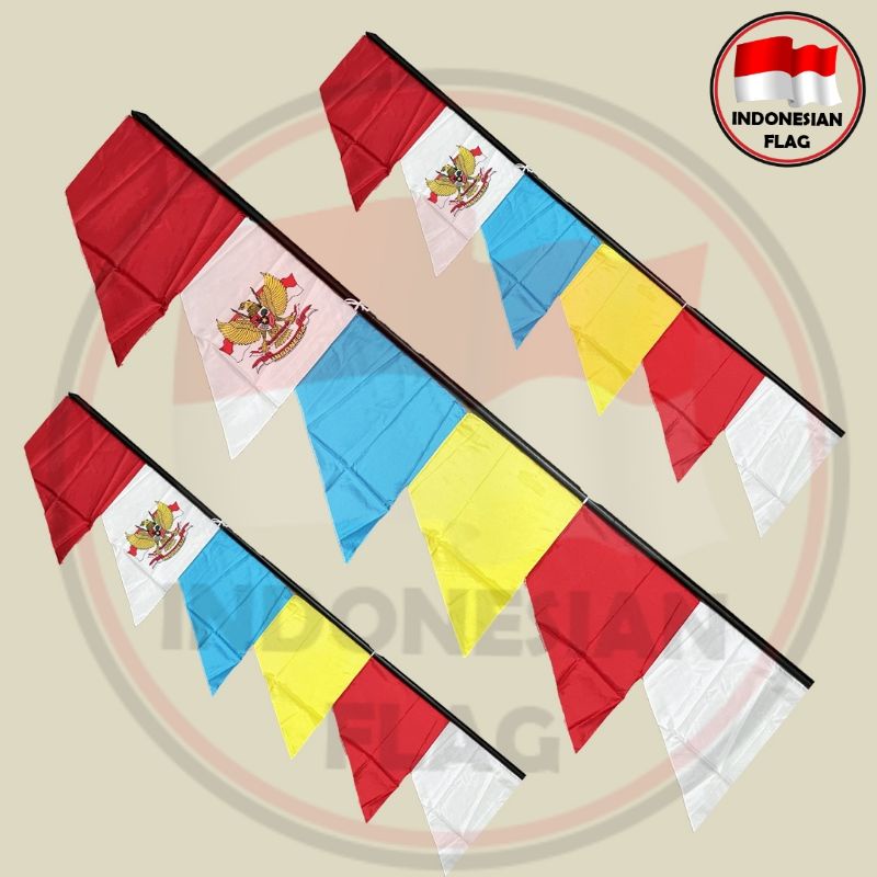 MERAH PUTIH Blue Red And White Pennant Flag | Shopee Malaysia