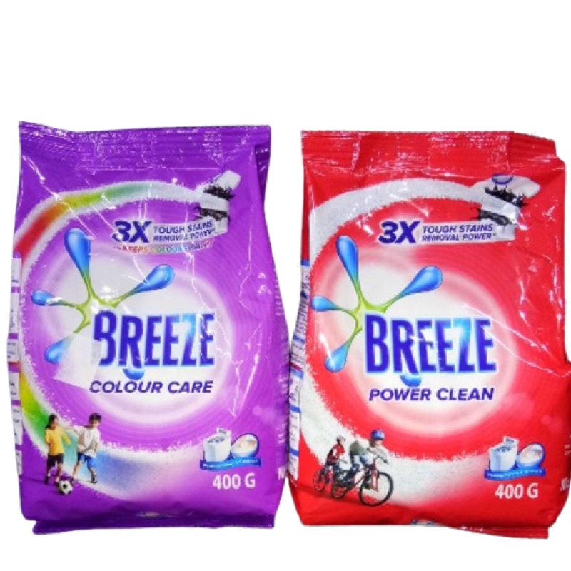 Breeze Powder Detergent 400g - Power Clean / Colour Care | Shopee Malaysia