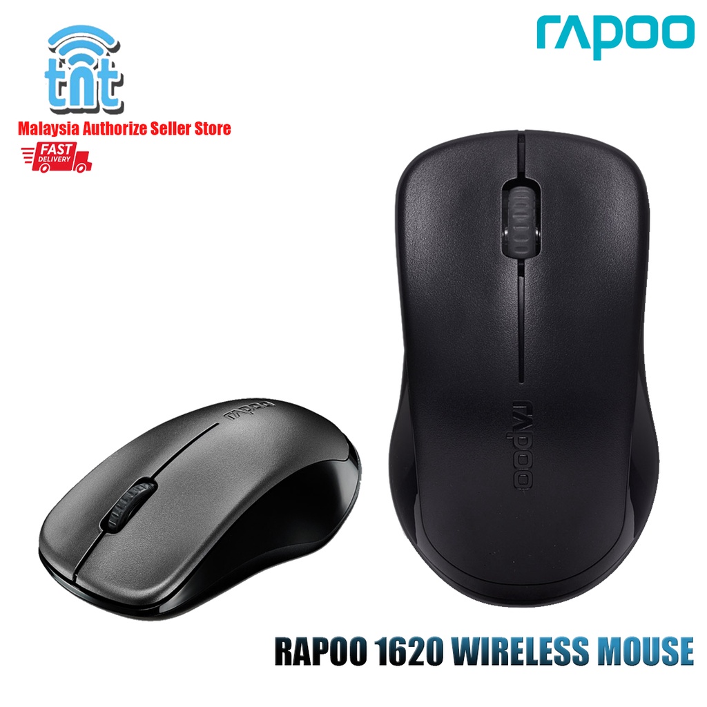 Rapoo 1620 2.4Ghz USB Wireless Optical Mouse with 1000 DPI | Shopee ...
