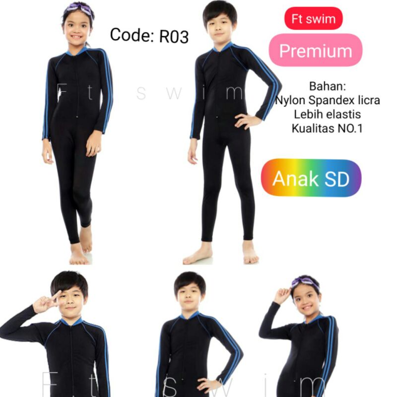 Long Elementary School Girls Swimwear-Girls diving Suits/Children's ...