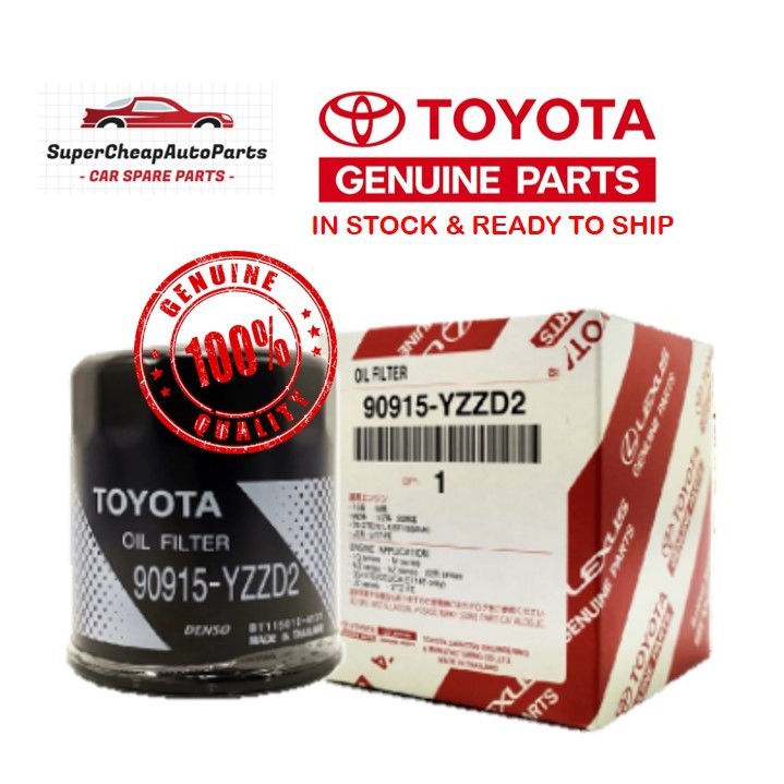 100% ORIGINAL TOYOTA OIL FILTER 90915-YZZD2 HILUX KUN25 KUN26 UNSER ...