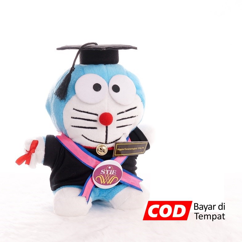 Doraemon Graduation Doll Small Size 24 cm | Shopee Malaysia