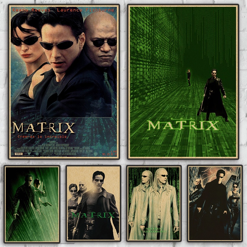 Vintage Classic The Matrix Retro Poster Kraft Paper Art Prints and ...
