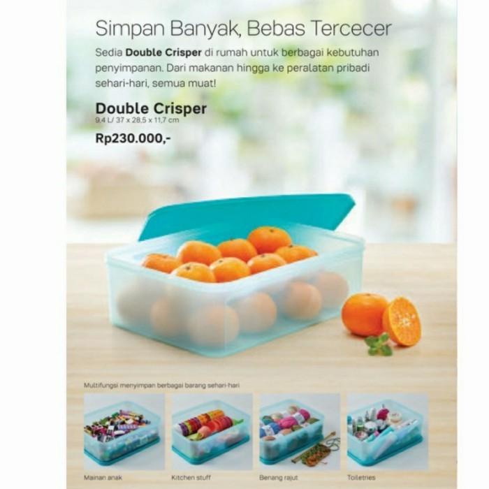 1 Pcs 9.4L tupperware double crisper jumbo tupperware Storage ...