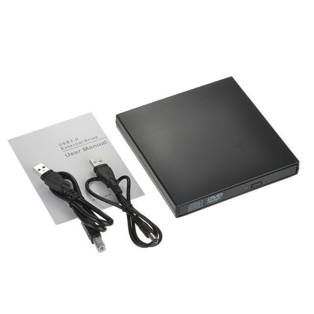 External CD DVD Drive, USB 2.0 Slim Protable External CD-RW Drive DVD ...
