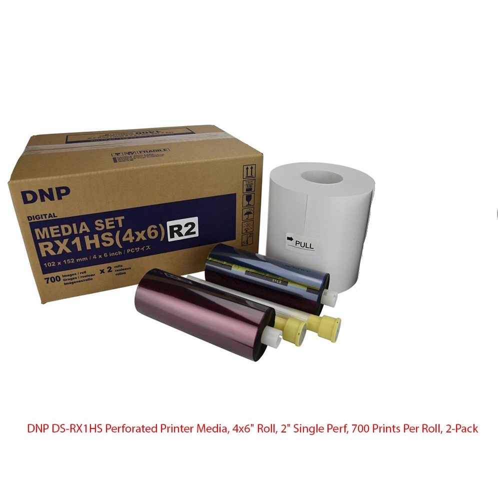 DNP 4 X 6 (PERFORATED) MEDIA SET FOR DS RX1HS & RX1 PRINTERS ( 1 ROLL / 2 ROLLS 1BOX ) | Shopee ...