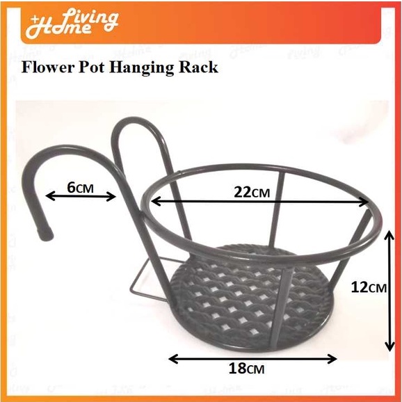 Balcony Flower Rack / Hanging Rack / Rak Bunga Besi / Flower Pot Rack ...