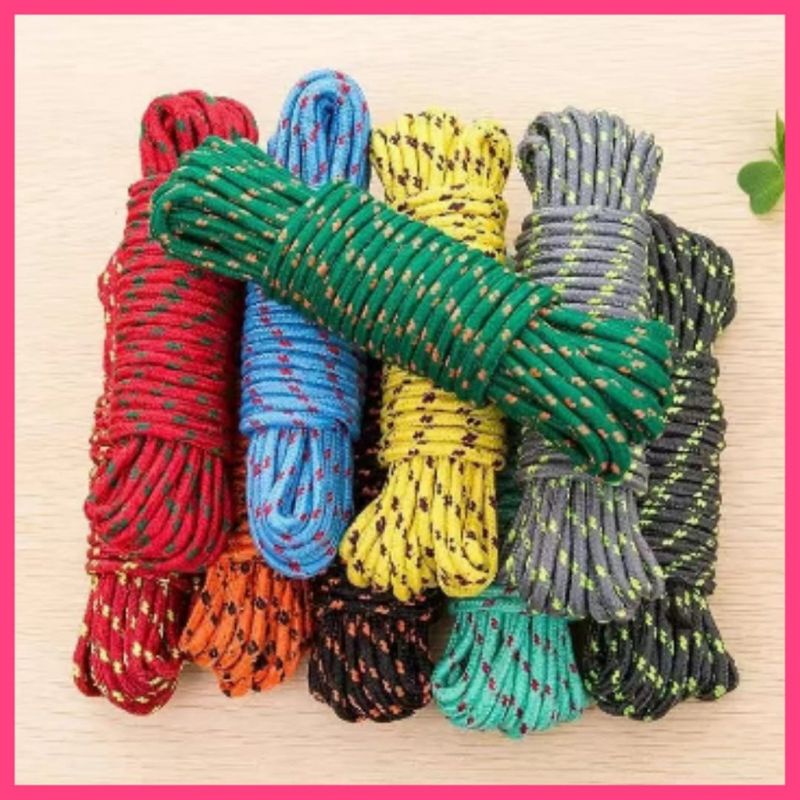 HANGING ROPE CLOTHESLINE ROPE/ TALI GANTUNG PAKAIAN BAJU 0.5MMX20Meter ...