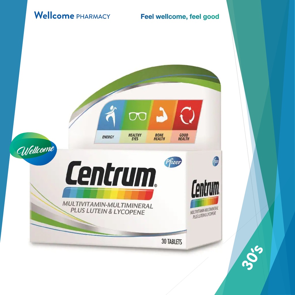 Centrum Multivitamins & Mineral Tablets - 30's | Shopee Malaysia