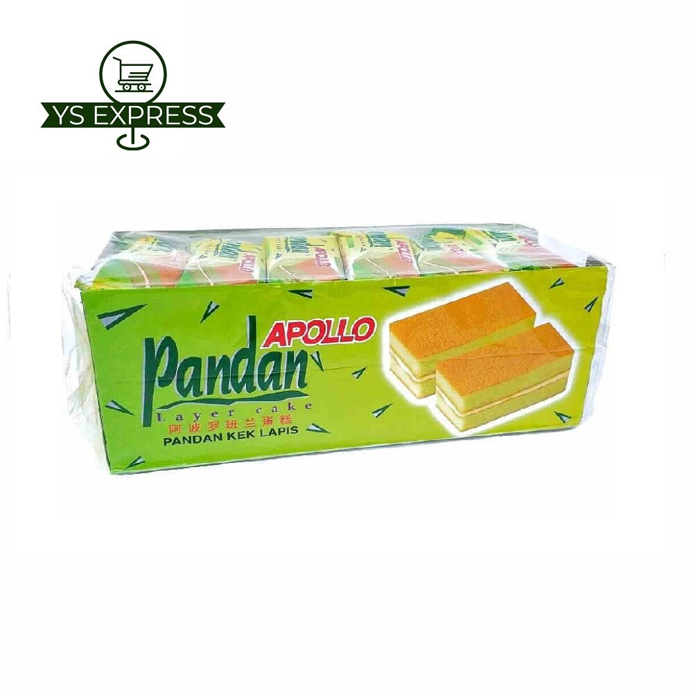 APOLLO Pandan Layer Cake 18g X 24's | Shopee Malaysia