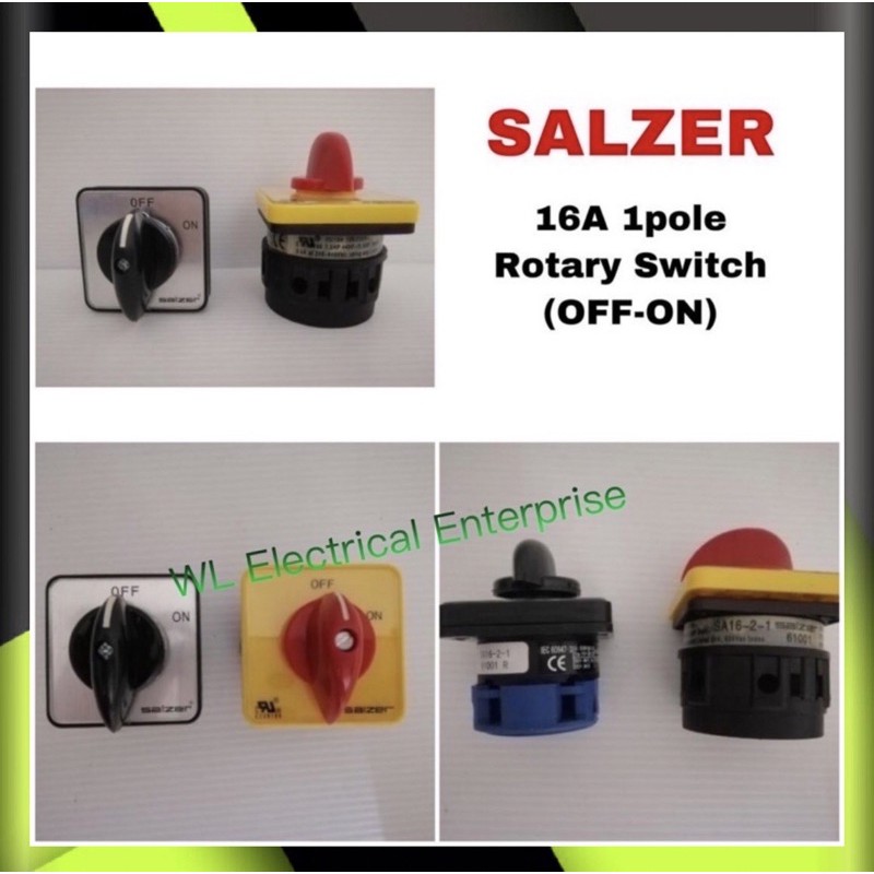 #Salzer 16A 1pole #Rotary Switch (OFF-ON) | Shopee Malaysia