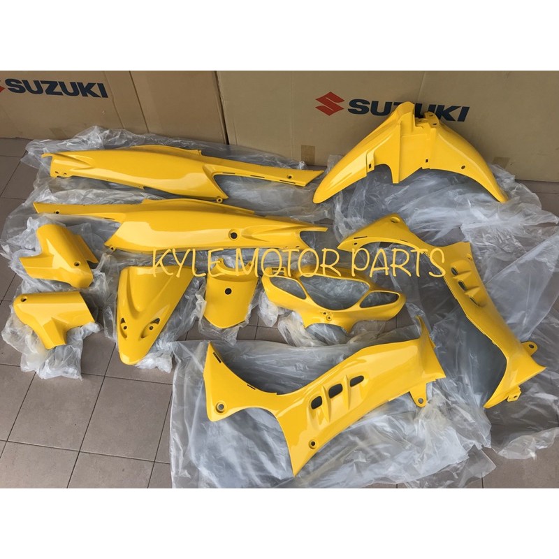 SUZUKI RGX BODY COVER FULL SET YELLOW ORIGINAL 100% | Shopee Malaysia