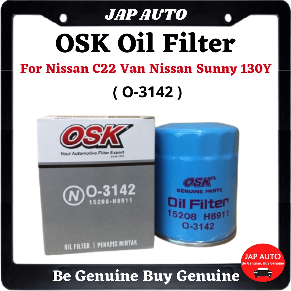 Nissan C22 Van / Nissan Sunny 130Y - OSK Oil Filter ( O-3142 ) | Shopee ...