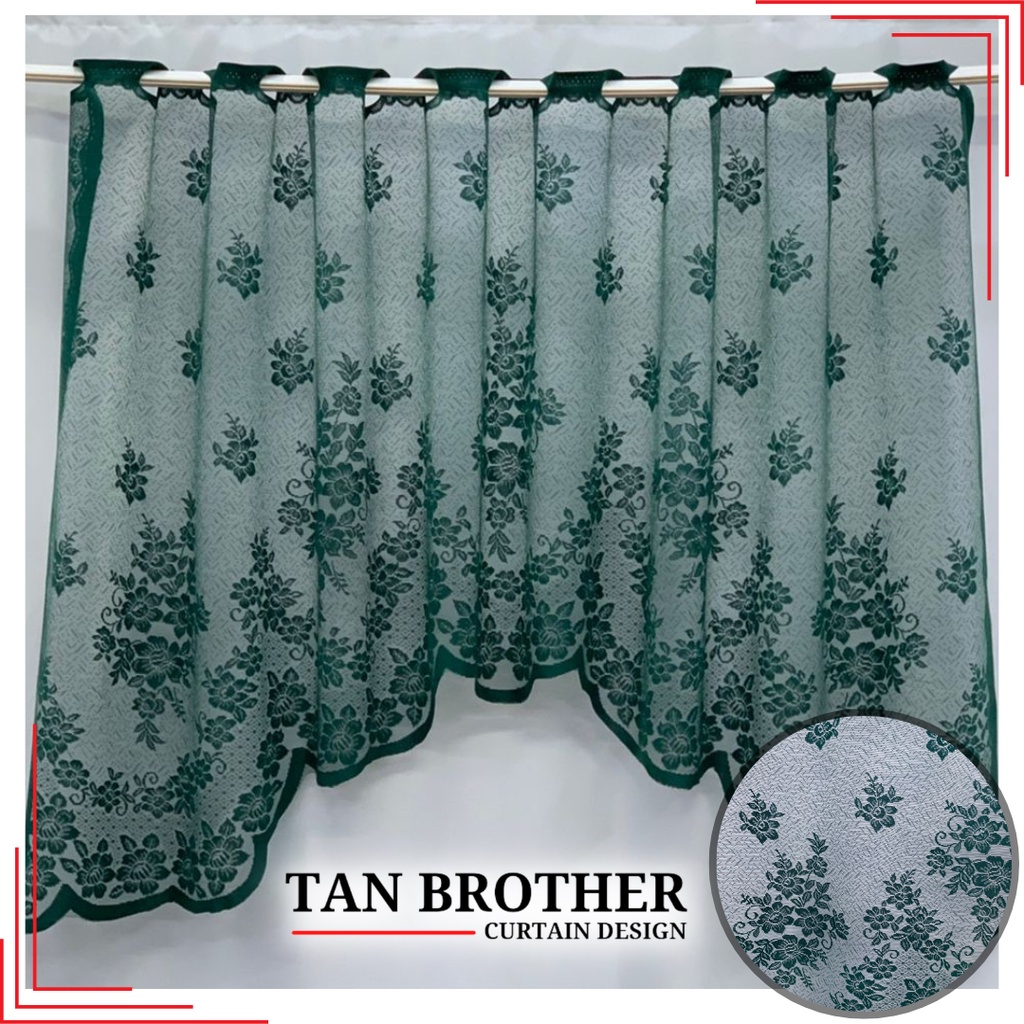Ready Stock Skirting Curtain/Anak Langsir Tingkap (W)62" x (H)29 ...