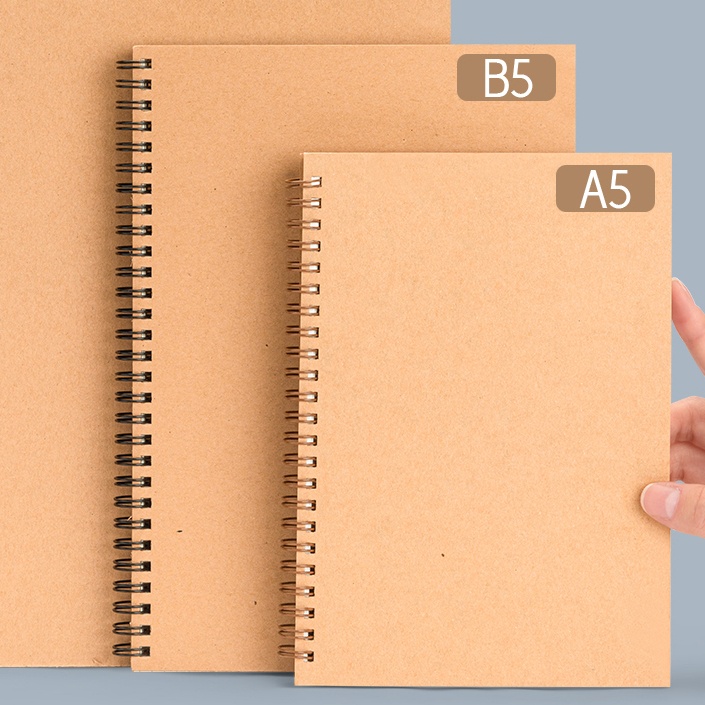 Notebook A5 B5 Journal Minimalist Planner Hardcover 120Pages Buku Nota ...