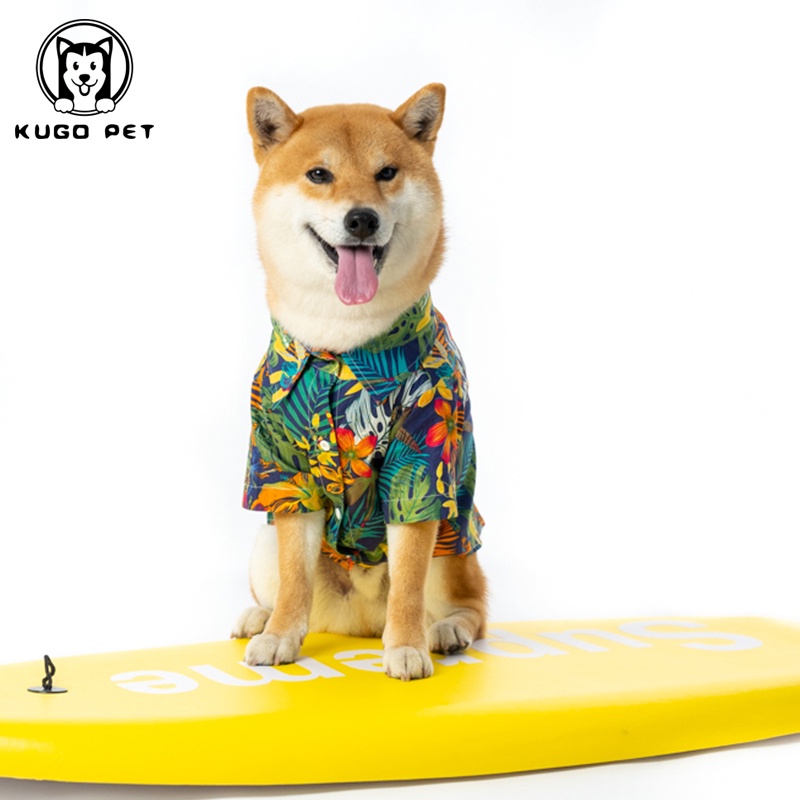 kugopet Shiba Inu Shirt Clothes Hawaiian Shirts Pet Cat Dog Spring ...