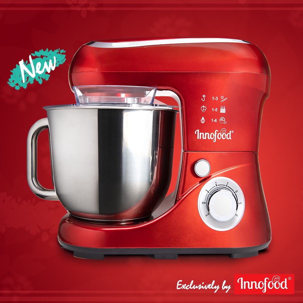 Innofood High Speed Power Stand Mixer/Cake Mixer Attachments Included (5.5 Litres) | Shopee Malaysia