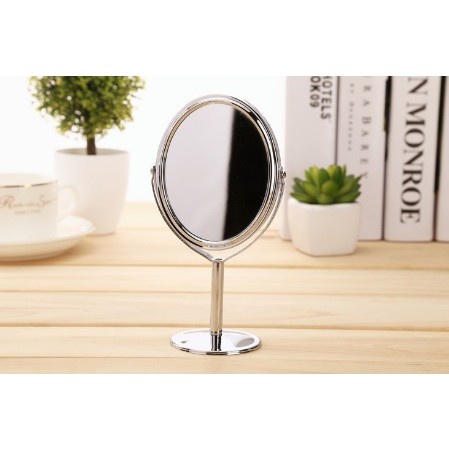 CHROME STANDING Make Up Mirror Cermin Makeup Cermin Muka Cermin Meja ...