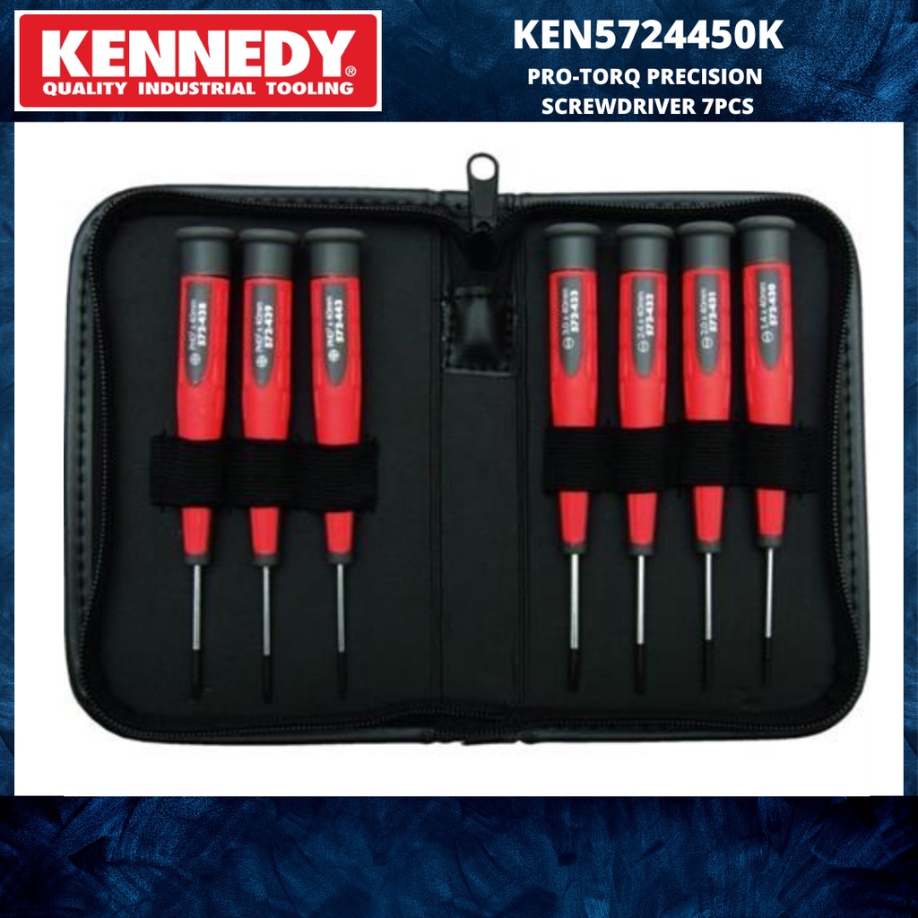 KENNEDY PRO-TORQ KEN5724450K PRECISION SCREWDRIVER SET 7-PCE - New ...