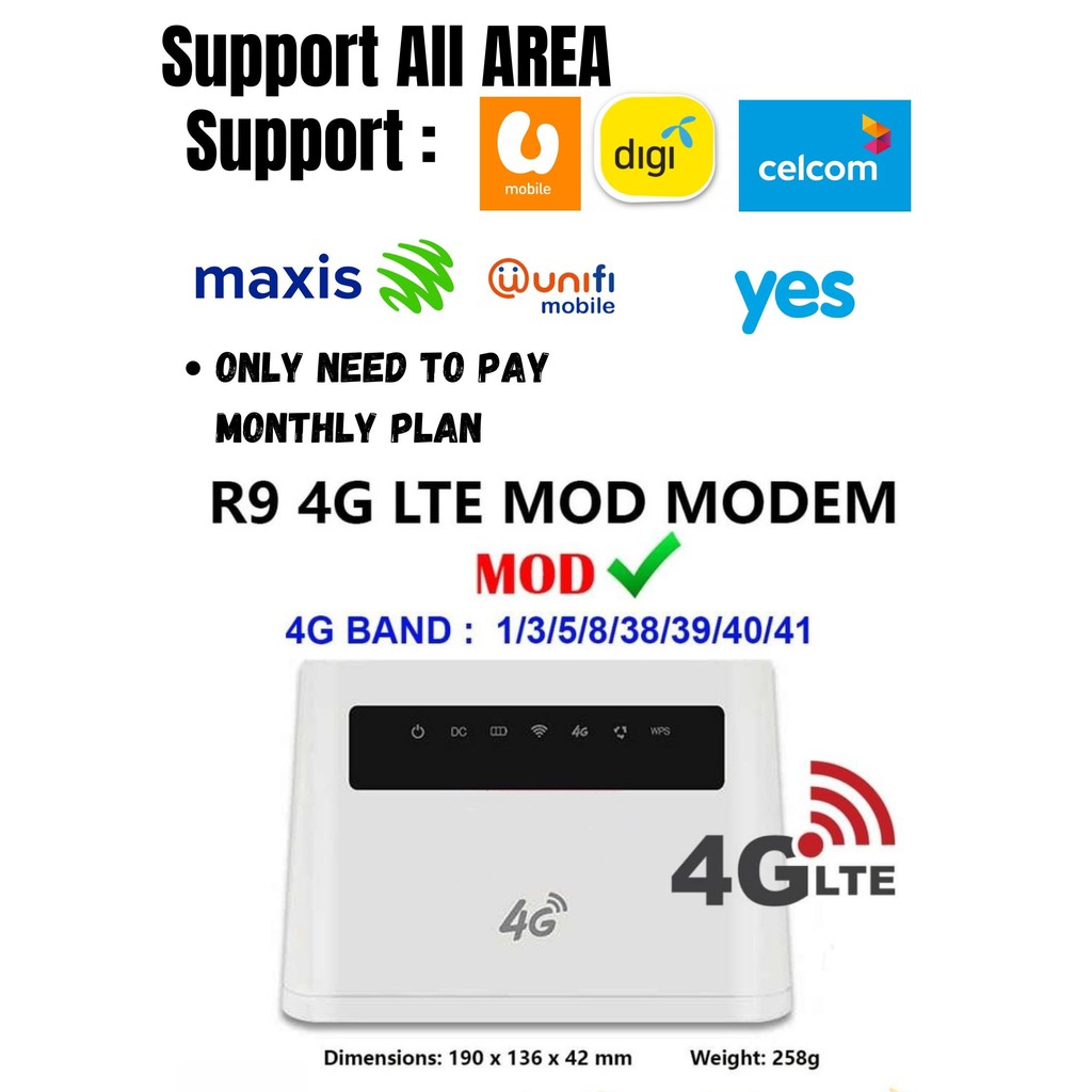4G LTE High Speed Indoor Router R9 | Shopee Malaysia