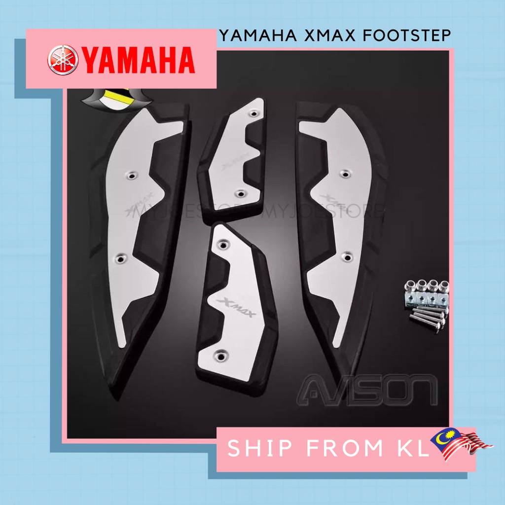 🇲🇾 Yamaha XMAX V2 XMAX V1 EURO footstep foot step Pemijak Kaki Carpet X ...
