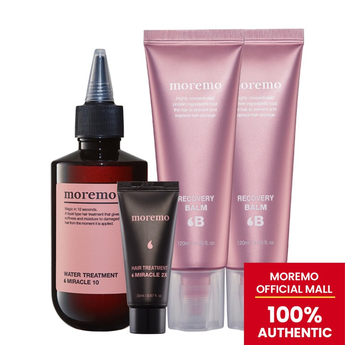 moremo Recovery Balm B(120ml*2)+moremo water treatment (200ml)+Hair Treatment Miracle2X(20ml ...