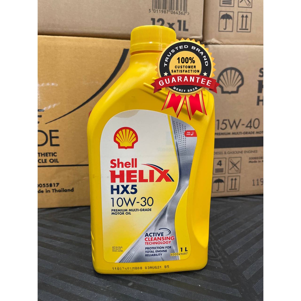 Shell Helix HX5 10w30 semi synthetic engine oil (1L) | Shopee Malaysia