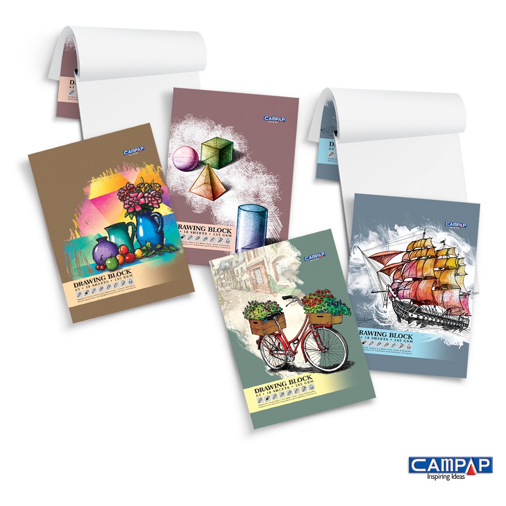 CAMPAP A3 18SH 165GSM DRAWING BLOCK CA3617/drawing block/kertas lukisan ... CAMPAP A3 18SH 165GSM DRAWING BLOCK CA3617/drawing block/kertas lukisan ...