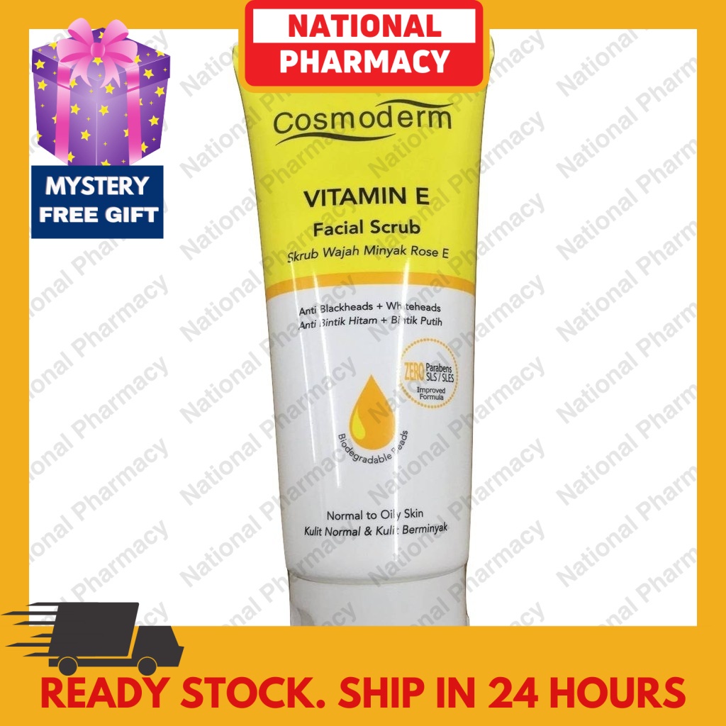 COSMODERM VIT E FACIAL SCRUB 125ML (EXP JAN 2022) | Shopee Malaysia