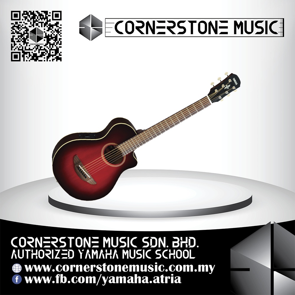 Yamaha Acoustic Guitar APXT2 ( APX T 2 / APX T2 / APXT2DRB ) - DRB ...