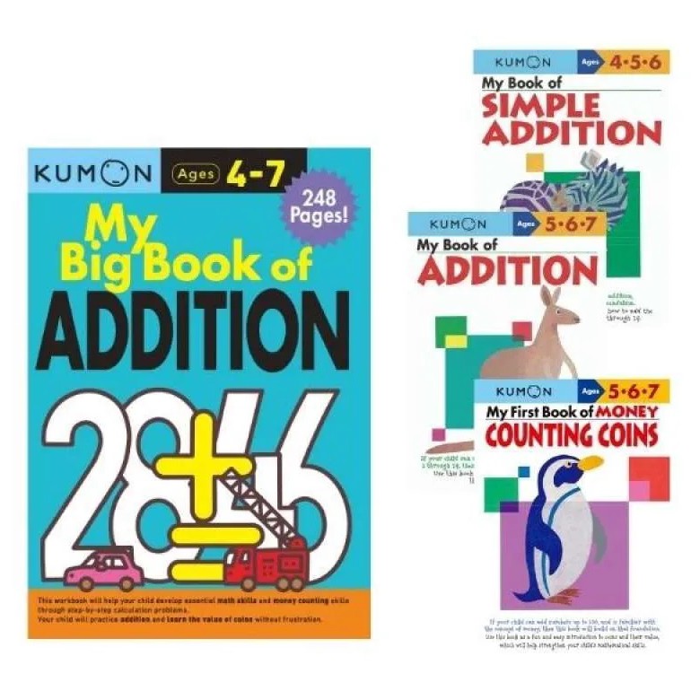 Kumon-My Big Book of Addition - Preschool Math Activity workbook ...