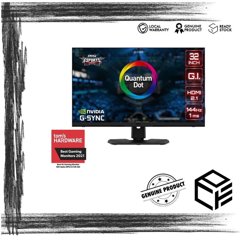 MSI 32'' OPTIX MPG321UR-QD QUANTUM DOT GAMING MONITOR ( 144HZ / IPS / G ...