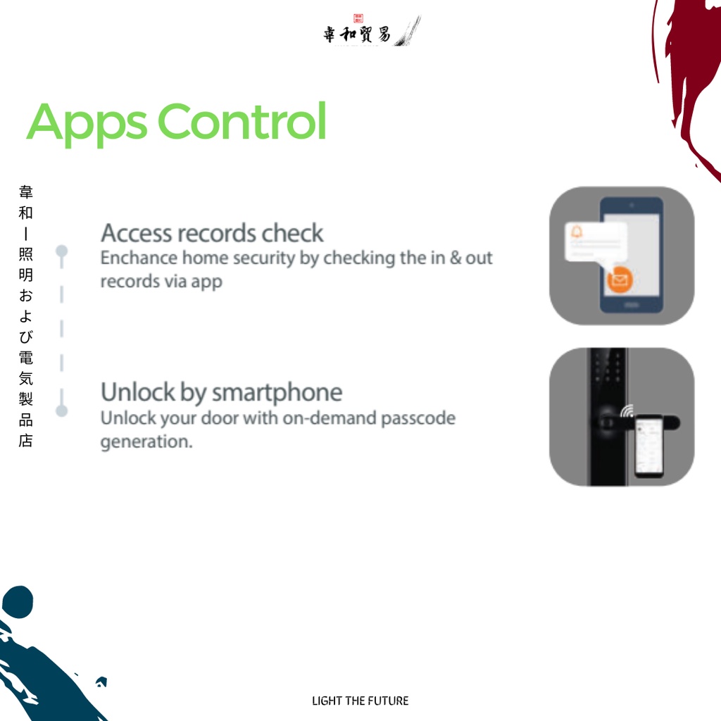 [VHO] Zenso Advance Smart Door Lock, Digital Smart Finger Print App ...