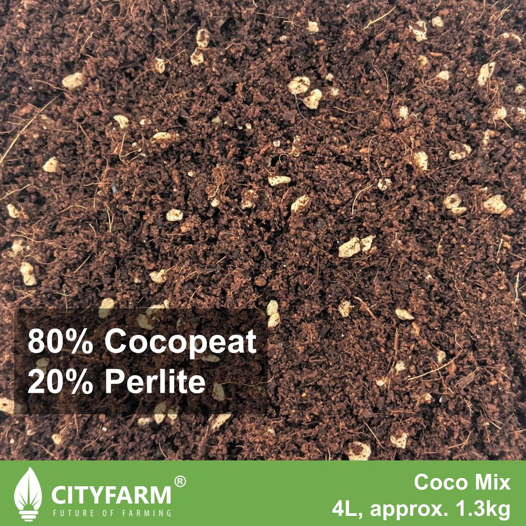 Coco Mix (80% Cocopeat 20% Perlite) 4 Liters / 50 Liters | Shopee Malaysia
