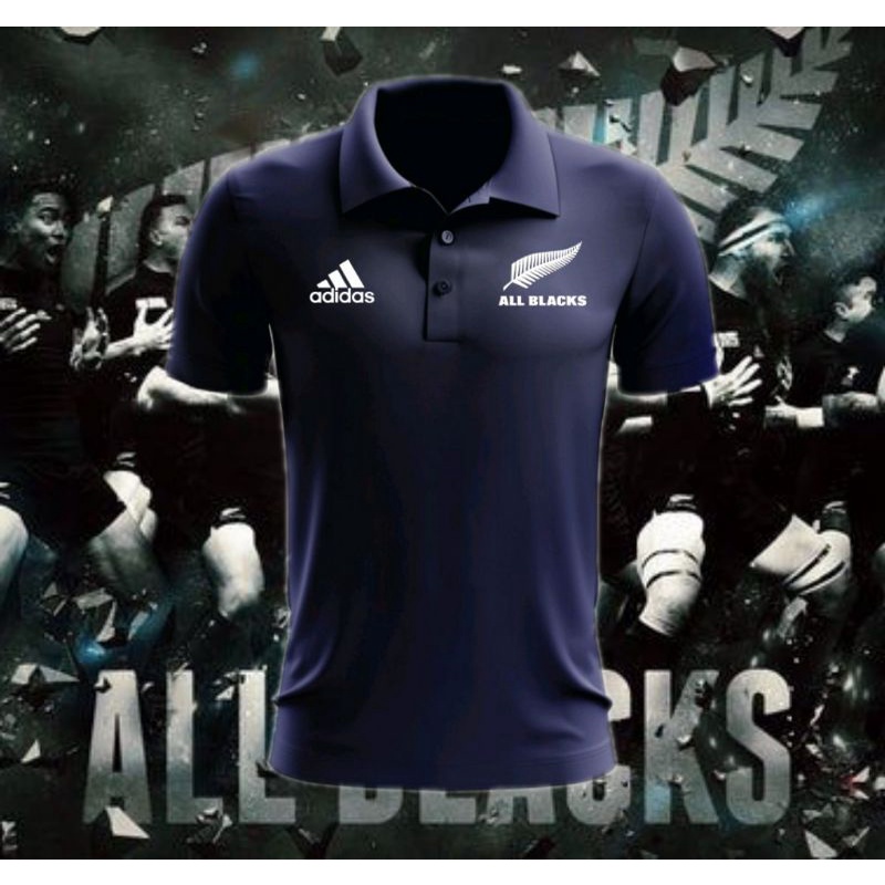 All Black Travel Jersey DX3 | Rugby Polo | Baju Berkolar | Rugby | Baju ...