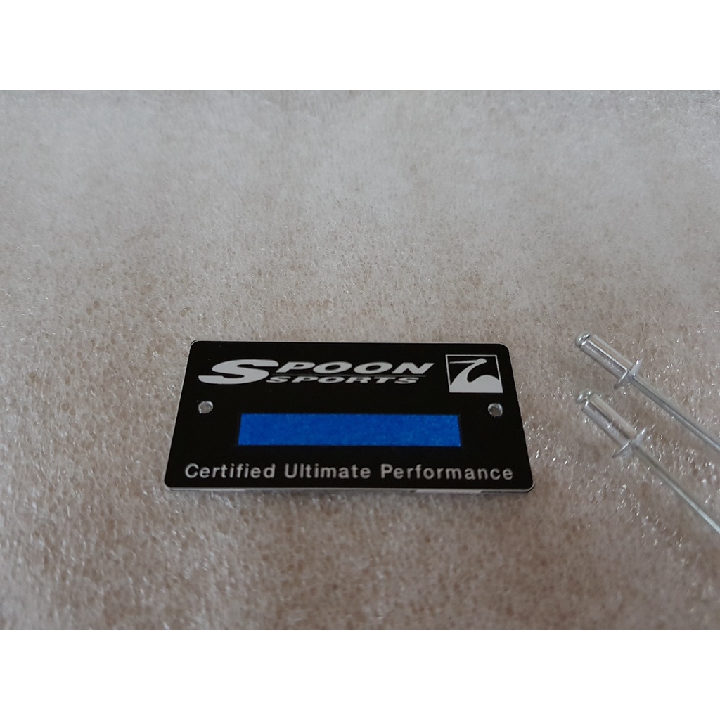 SPOON SPORTS BADGE JDM BUMPER FRONT LIP CARBON BONNET HOOD ENGINE BAY ...