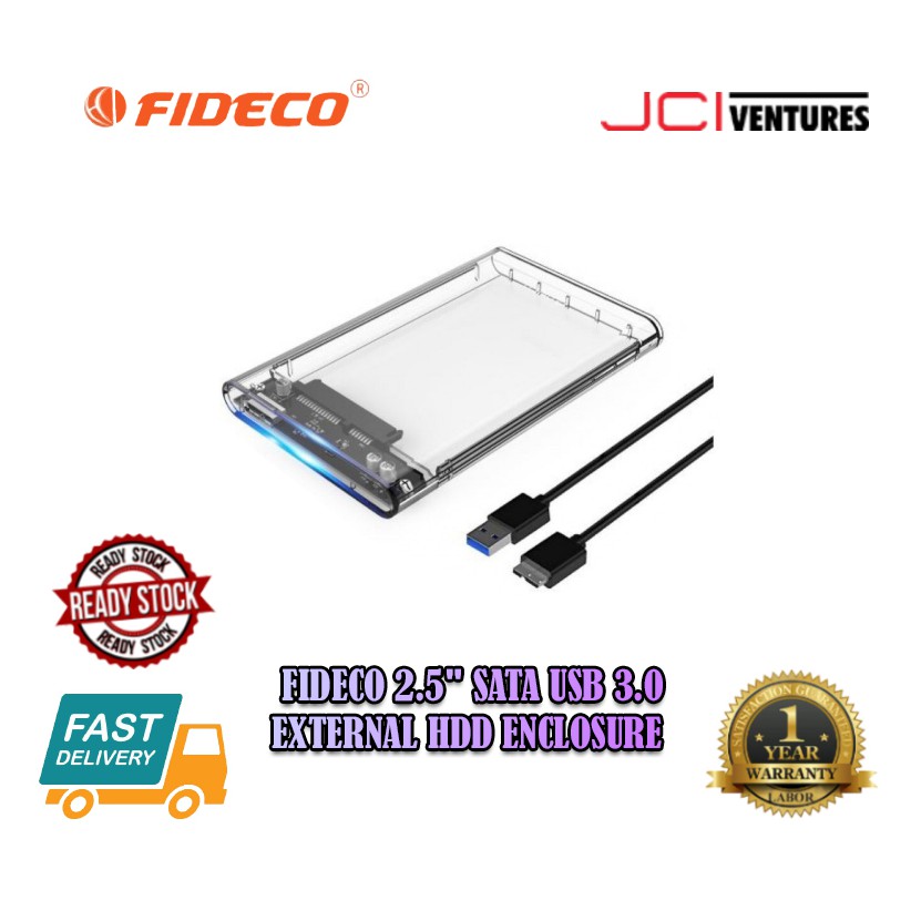 Fideco (2.5") Sata USB 3.0 External Hdd Enclosure T2U | Shopee Malaysia