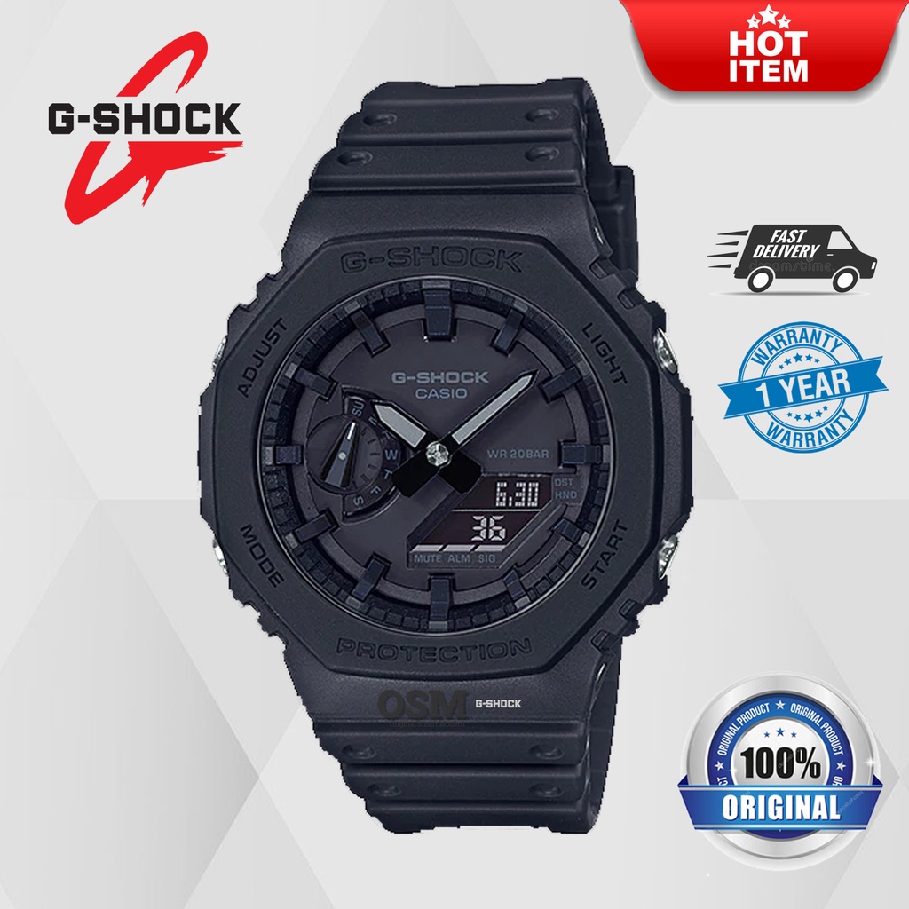 Original G-Shock GA-2100-1A1 Tmj Black Out | Shopee Malaysia